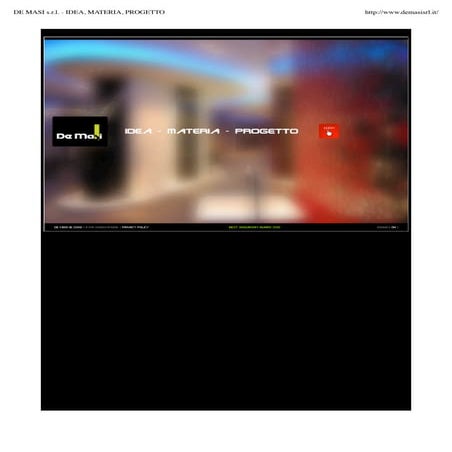 DE MASI SHOWROOM - IDEA MATERIA PROGETTO | PDF