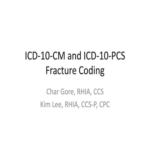 ICD10 Cheat Sheet Common Fractures
