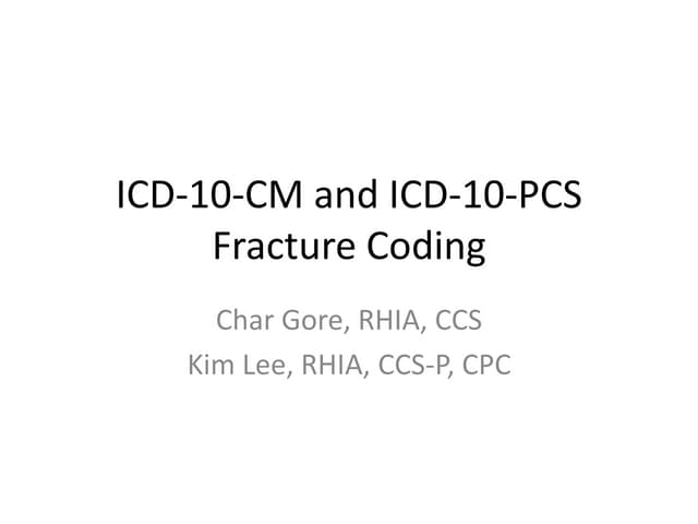 ICD10 Cheat Sheet Common Fractures | PDF