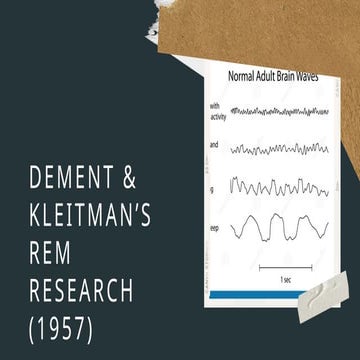 Dement---Kleitman.study of dream to test | PPT