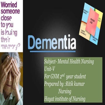 Dementia | PPTX