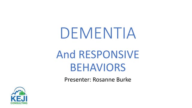 The Gems Of Caregiving: Teepa Snow, Dementia Expert | PPTX