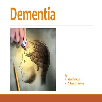 Dementia PRESENTATION | PPTX