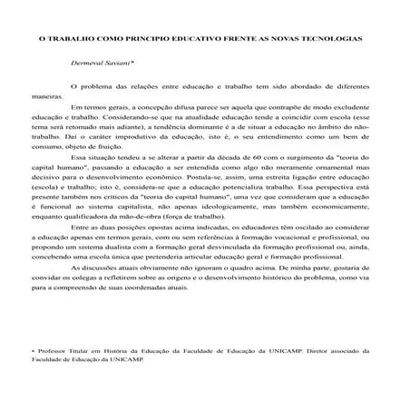 Demerval saviani | PDF