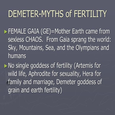 Demeter | PPTX | Death, Injury, or Military Conflict | Sensitive Topics