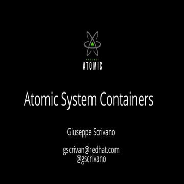Atomic System Containers | PDF