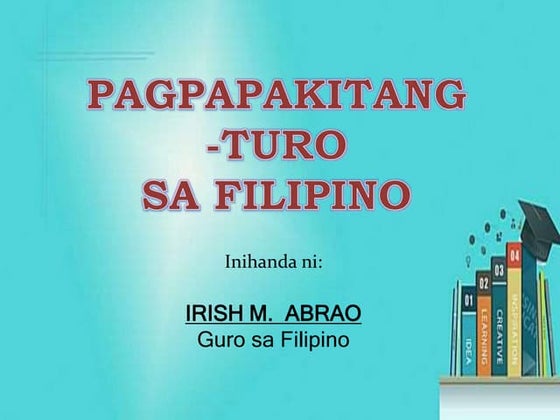 GRADE 4 FILIPINO LESSON PLAN | PDF