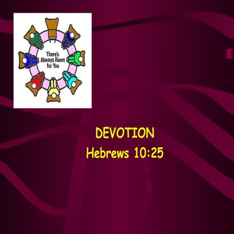 Devotion in Small Group for Churches SDA | PPT
