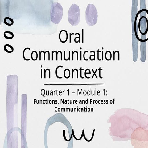 oral communication functions & nature of Communication.pptx