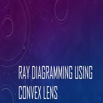 PowerPoint Presentation for Ray Diagramming using Convex Lens | PPTX