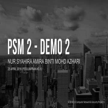 PSM 2 (DEMO 2) - Sistem Pemantauan Bayi Menggunakan Objek Rangkaian ...