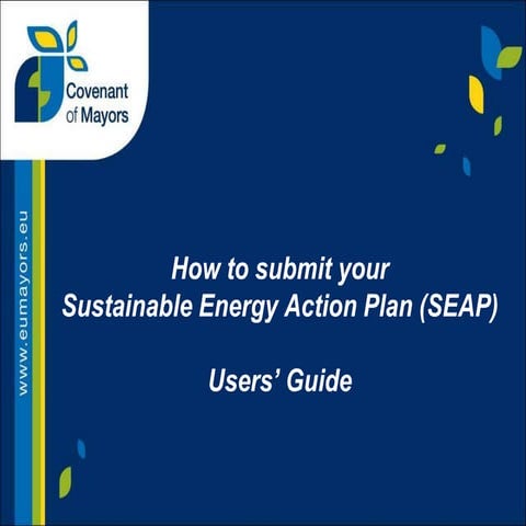 How to submit your Sustainable Energy Action Plan (SEAP) | PPS