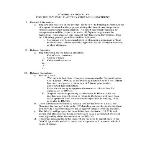 Demob Plan Cape Flattery Engineering.doc