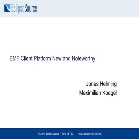 Indigo Democamp Emf Client Platform And Kinect Eclipse Ppt