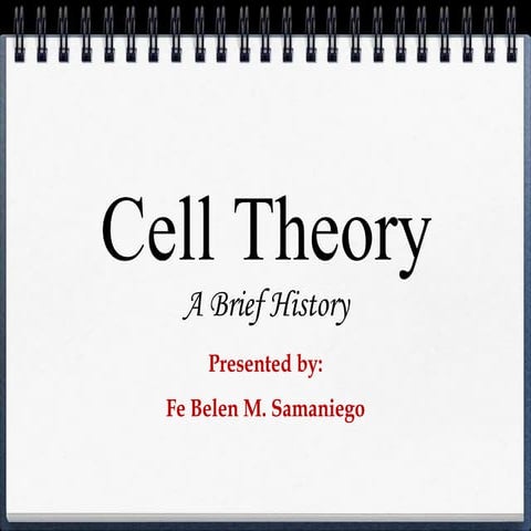 CELL-THEORY and its proponents who contributed | PDF