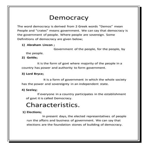 Democracy | DOCX