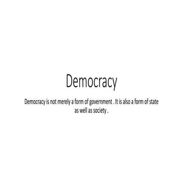 Democracy | PPT