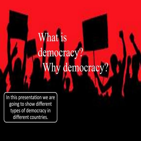 Democracy in The World. this is a history topic. | PPT