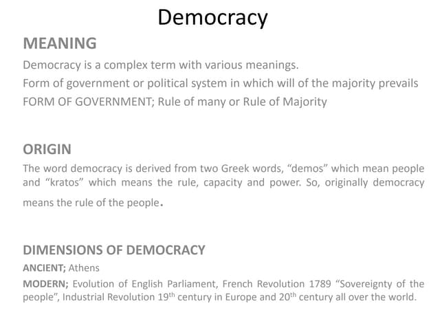 Role of Media in Democracy.pptx | Civic affairs | Politics