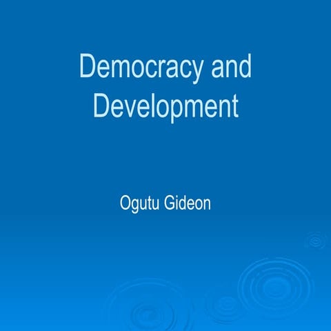 Democracy and Development -Are the Two interlinked?.pptx