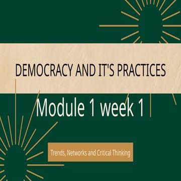 Democracy and its practices of trends .pptx