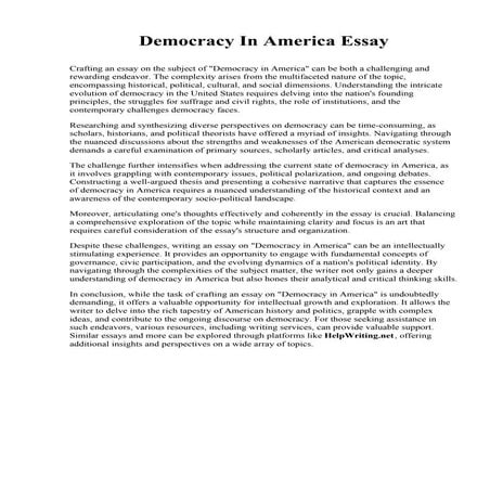 Democracy In America Essay.pdf
