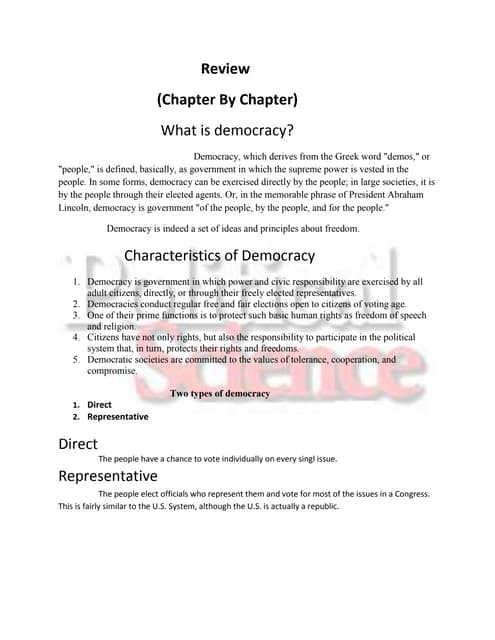 Unit 5: Democratic Interventions | PPTX