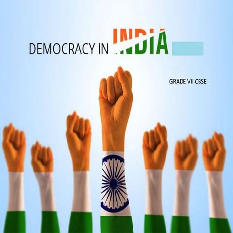 Democracy in india | PPTX