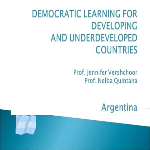 Democratic Learning For Developing | PPT