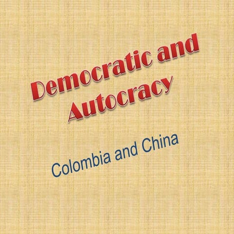 Democratic and autocracy | PPTX