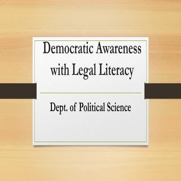 Democratic Awareness with Legal Literacy POLS 303.pptx