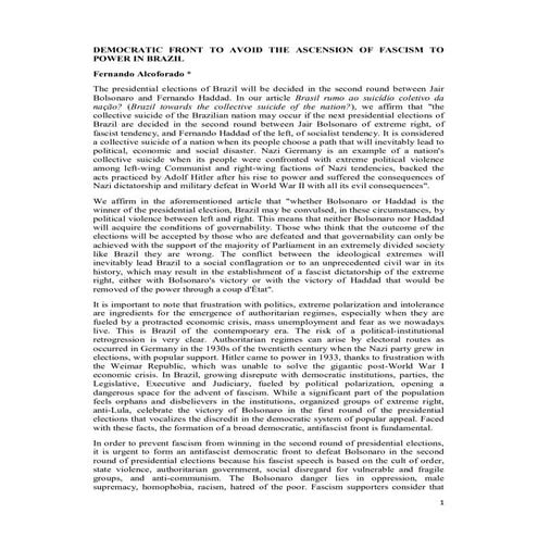 Fascism and its evolution through history | PDF