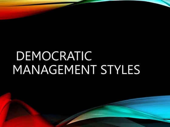 Different Management Styles For Employee and Organizational Growth! | PDF