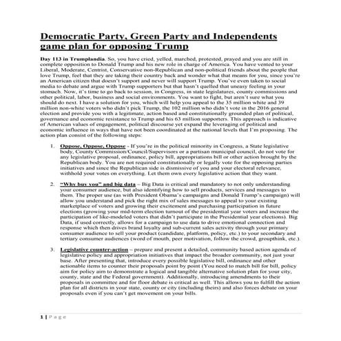 Political presentation examples | PDF