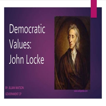 Democratic Values: John Locke | PPTX