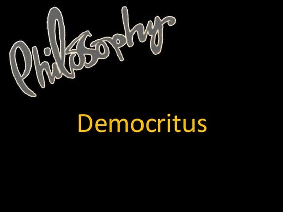 Democritus | PPTX