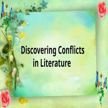 powerpoint presenatation for grade 7 on the types of conflict | PPTX