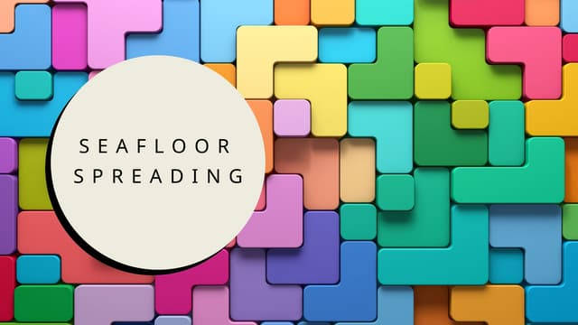 seafloor spreading theory | PPT