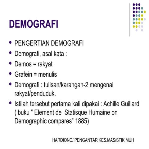 Demografi | PPT