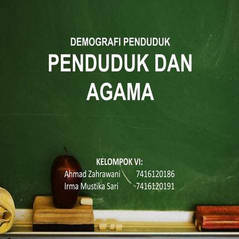 Demografi kependudukan | PPTX