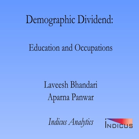 Demographic Dividend | PPT