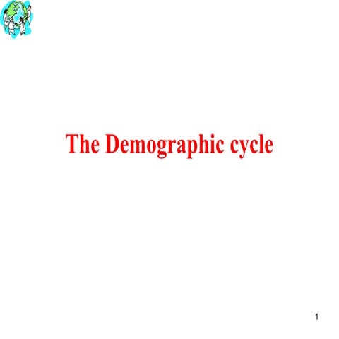 Demography and stages of demographic cycle | PPTX