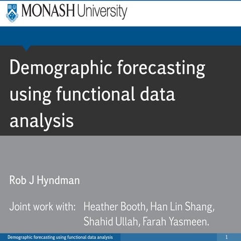 Demographic forecasting | PPT