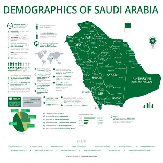 Demographics of Saudi Arabia | PDF