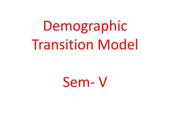 Demography and stages of demographic cycle | PPT