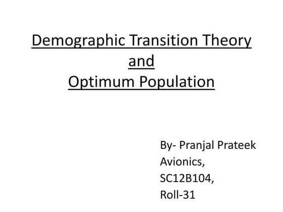 Chapter - 6, Population, Geography, Social Science, Class 9 | PDF