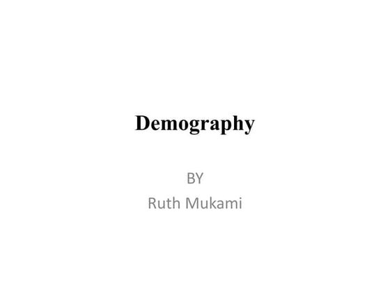 demography | PPTX