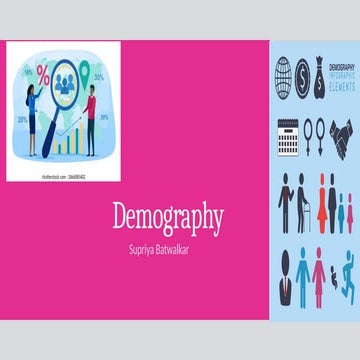 Demography Pptx Demography Lecture Ppt Ppt