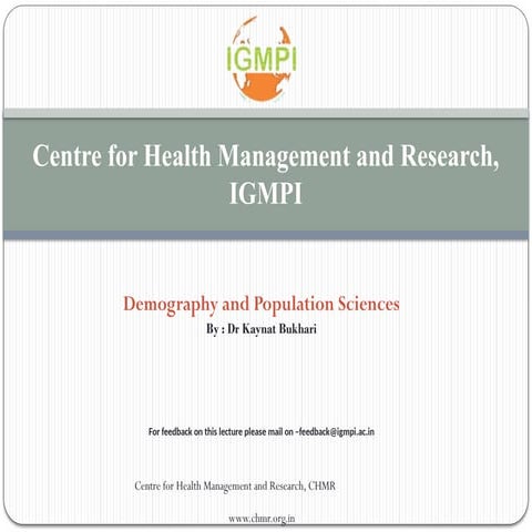 Population and demography | PPTX
