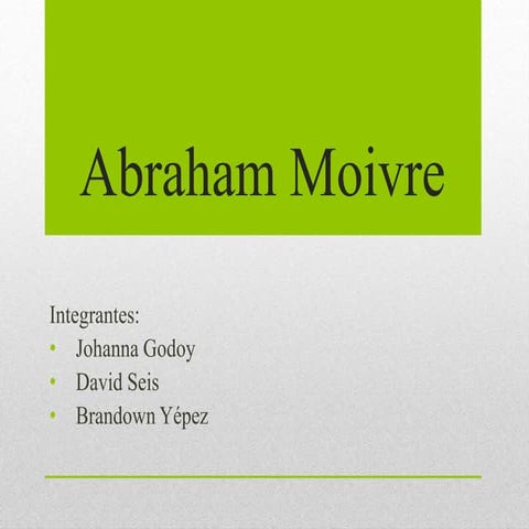 De moivre | PPTX